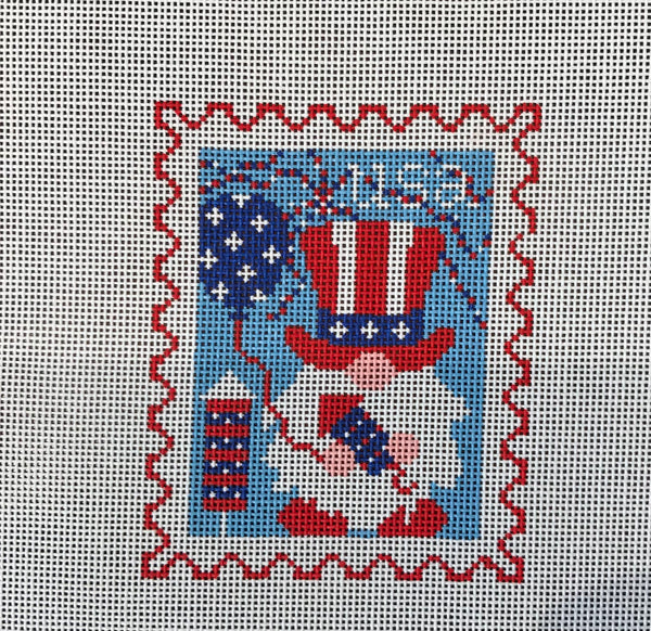 USA Stamp – Po's Needlepoint